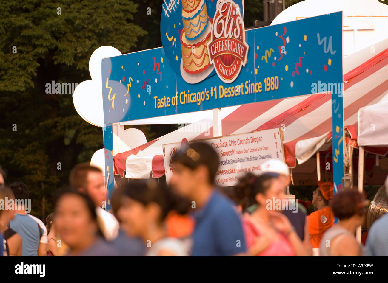 Sign at the Taste of Chicago in Grant Park Chicago Illinois Stock Photo ...
