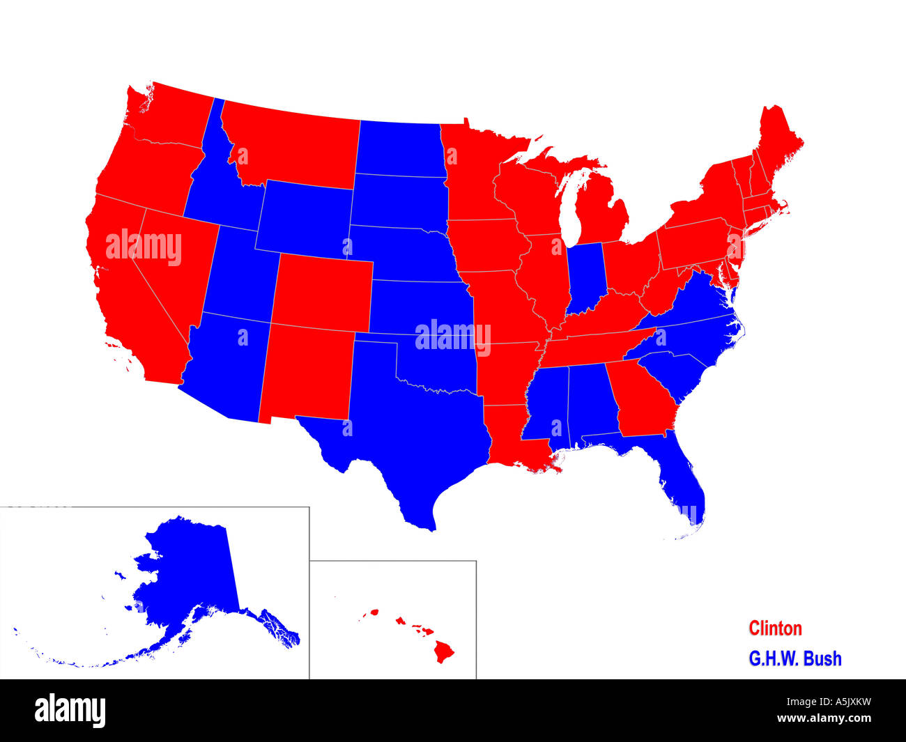 Bill clinton election 1992 hi-res stock photography and images - Alamy