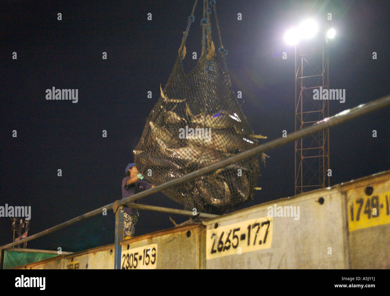 Fish net trawler catch hi-res stock photography and images - Alamy