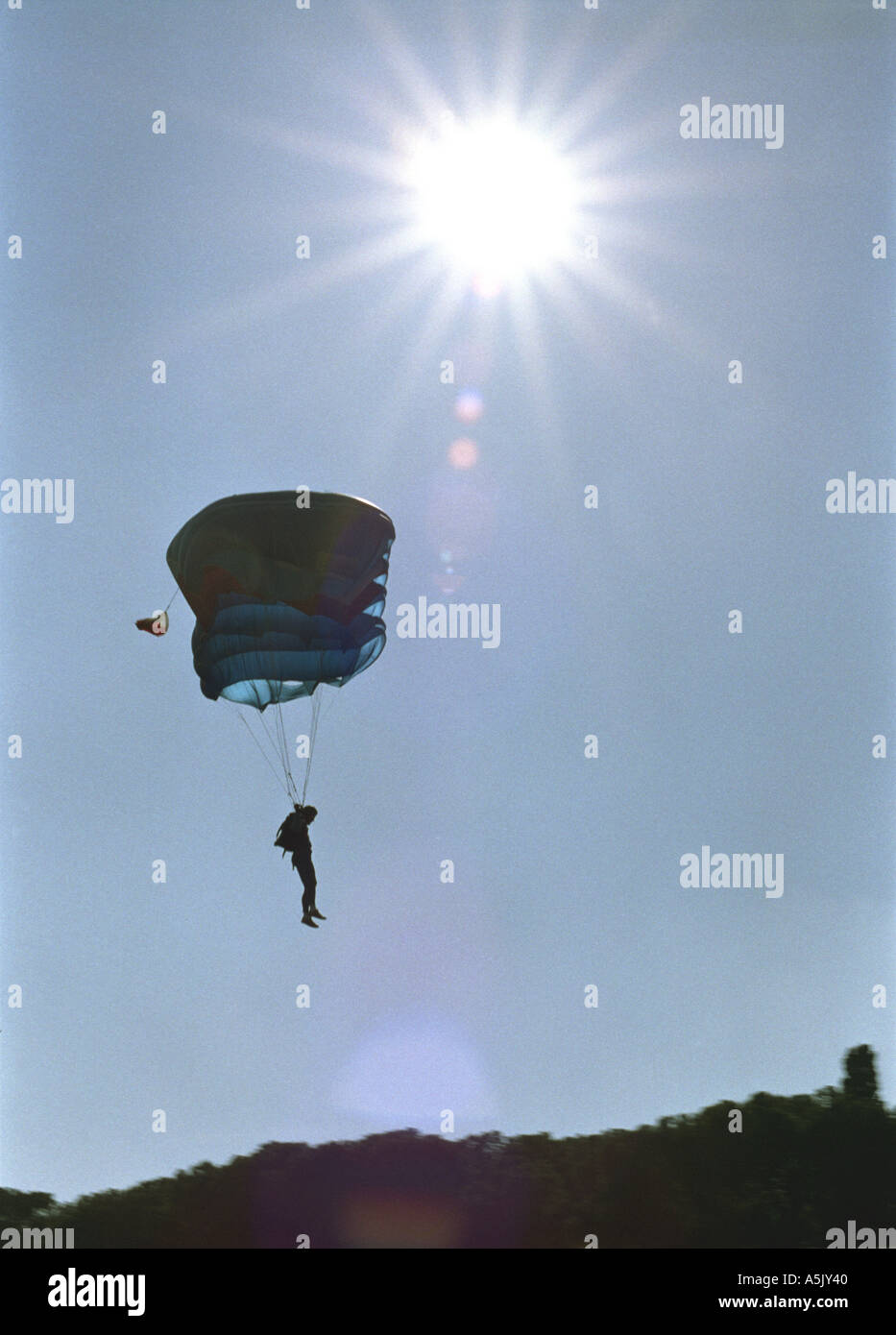 Skydiver smoke trail hi-res stock photography and images - Alamy