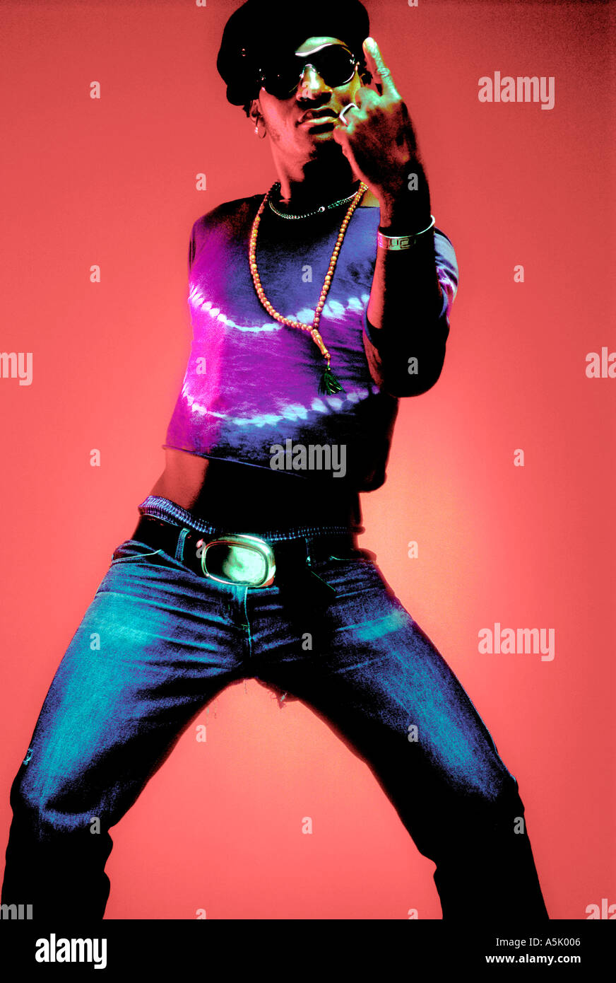 Studio portrait funky male - one Stock Photo - Alamy