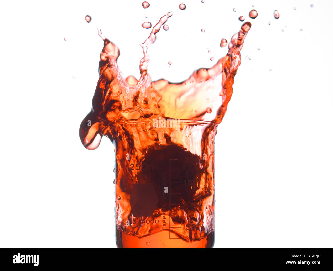 water splashing from glass Stock Photo - Alamy