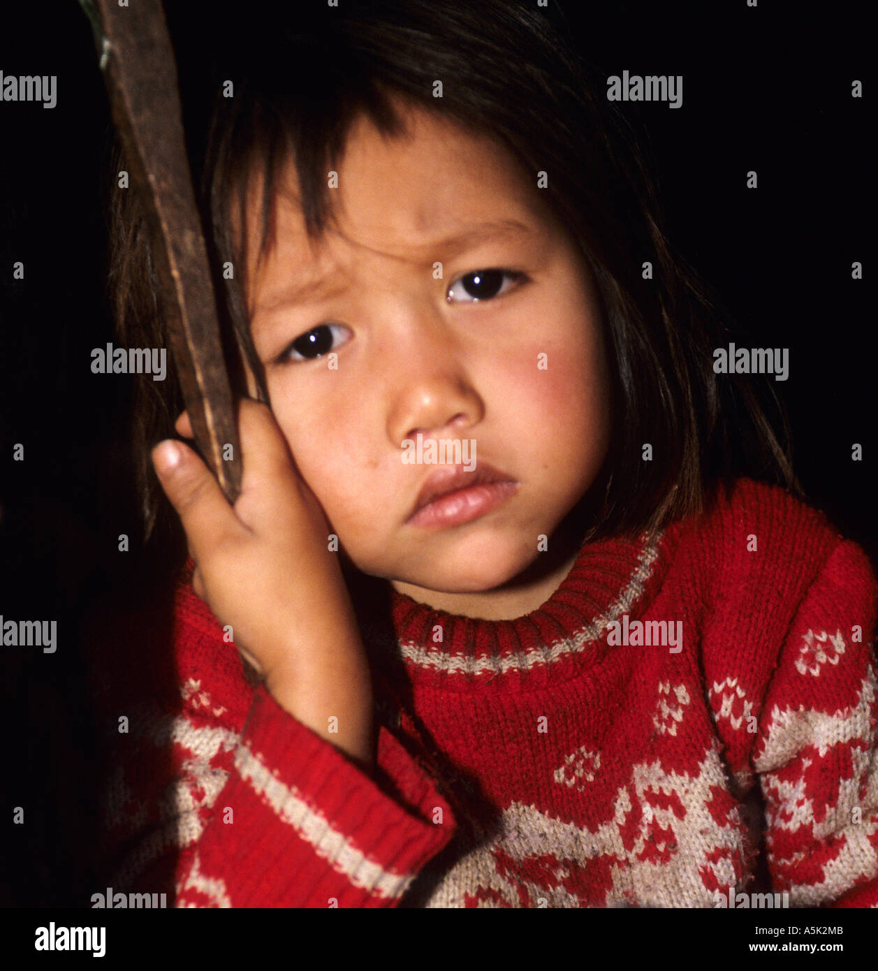 Laotian child portrait Stock Photo - Alamy