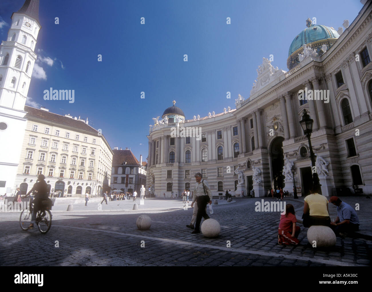 Public space at the Hofburg complex Vienna Stock Photo - Alamy