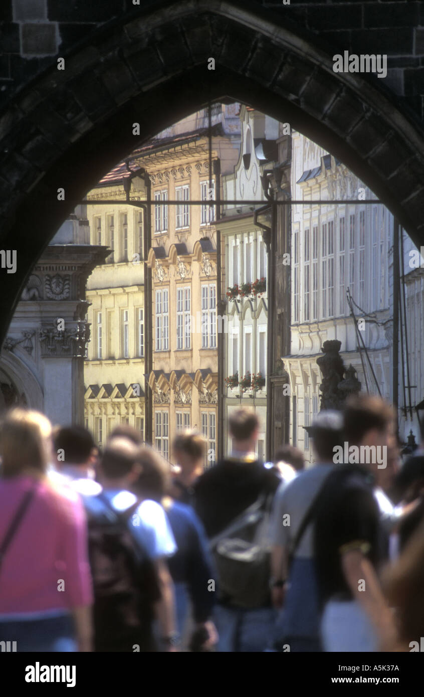 Gate charles bridge prague hi-res stock photography and images - Alamy