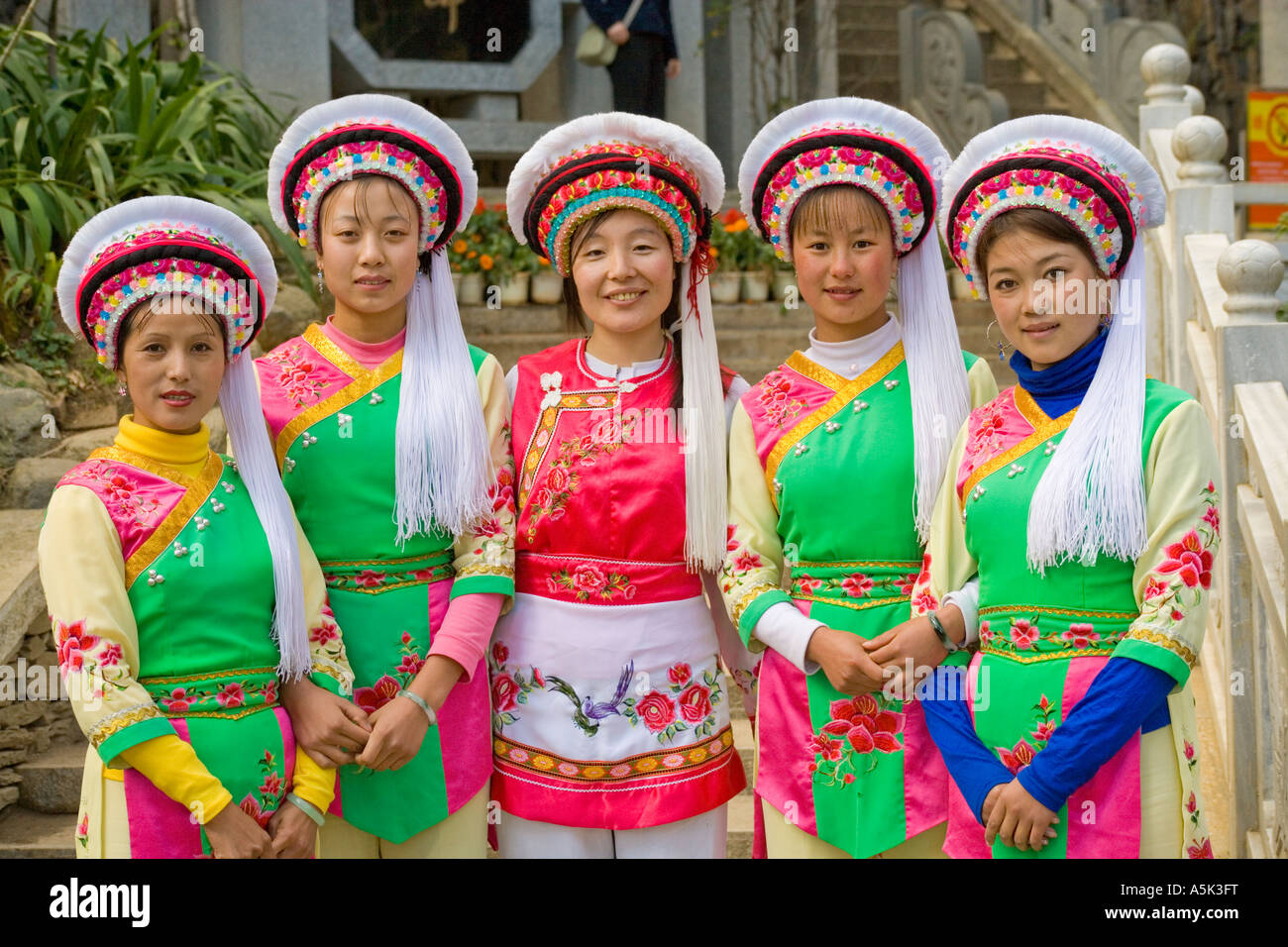 Young women in local costume JMH2283 Stock Photo - Alamy