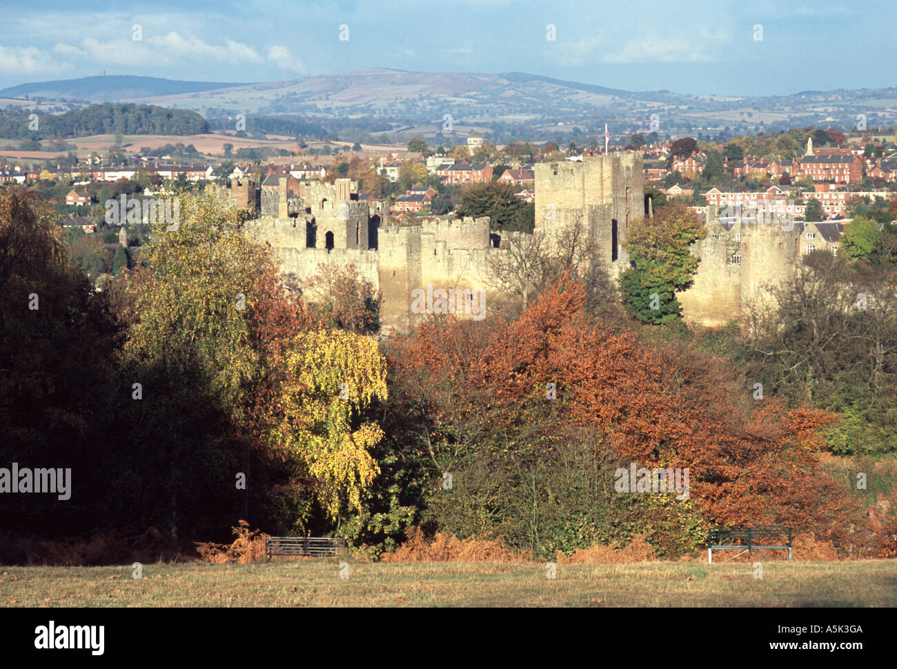 Ludlow Castle is a large now ruined castle which dominates the town of ...