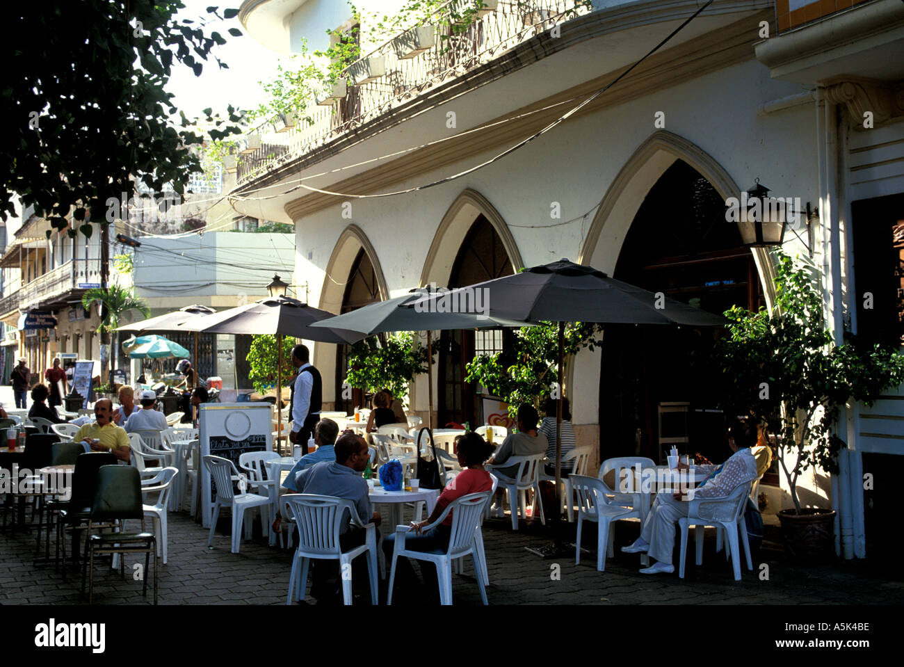 Dominican Republic Santo Domingo Calle El Conde in the old Colonial ...