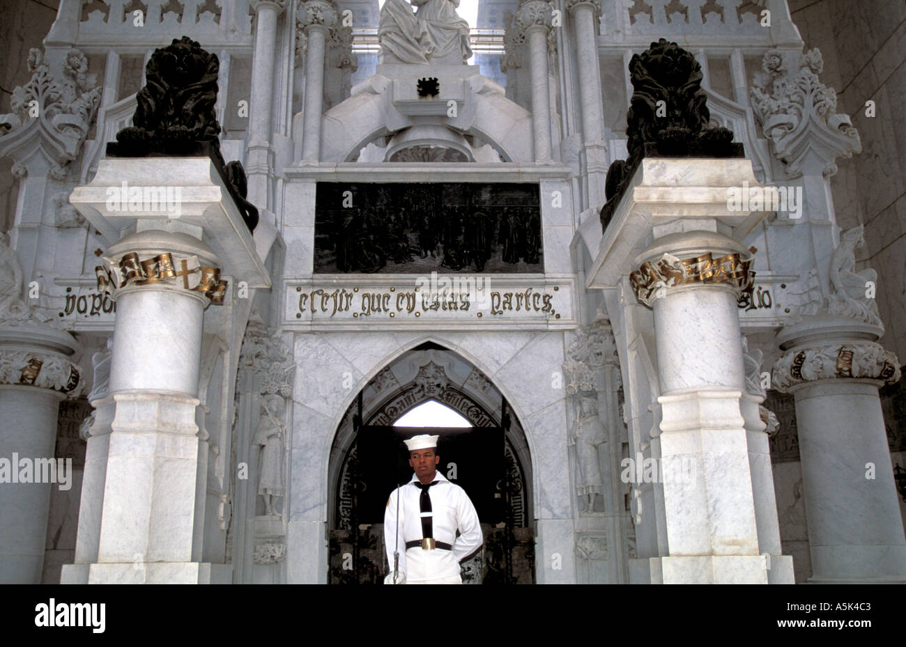 Domincian Republic Santo Domingo Faro a Colon Columbus Lighthouse guard ...