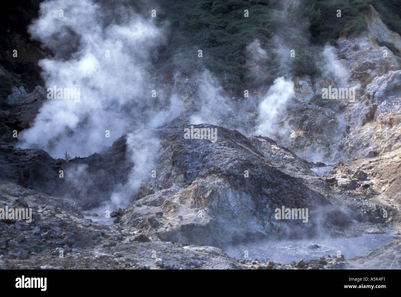 St Lucia drive in volcano sulphur springs Stock Photo - Alamy