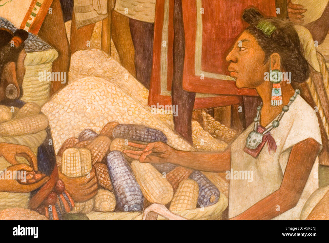 Wallpaintings or murals by Diego Rivera, Palacio Nacional, Mexico City ...