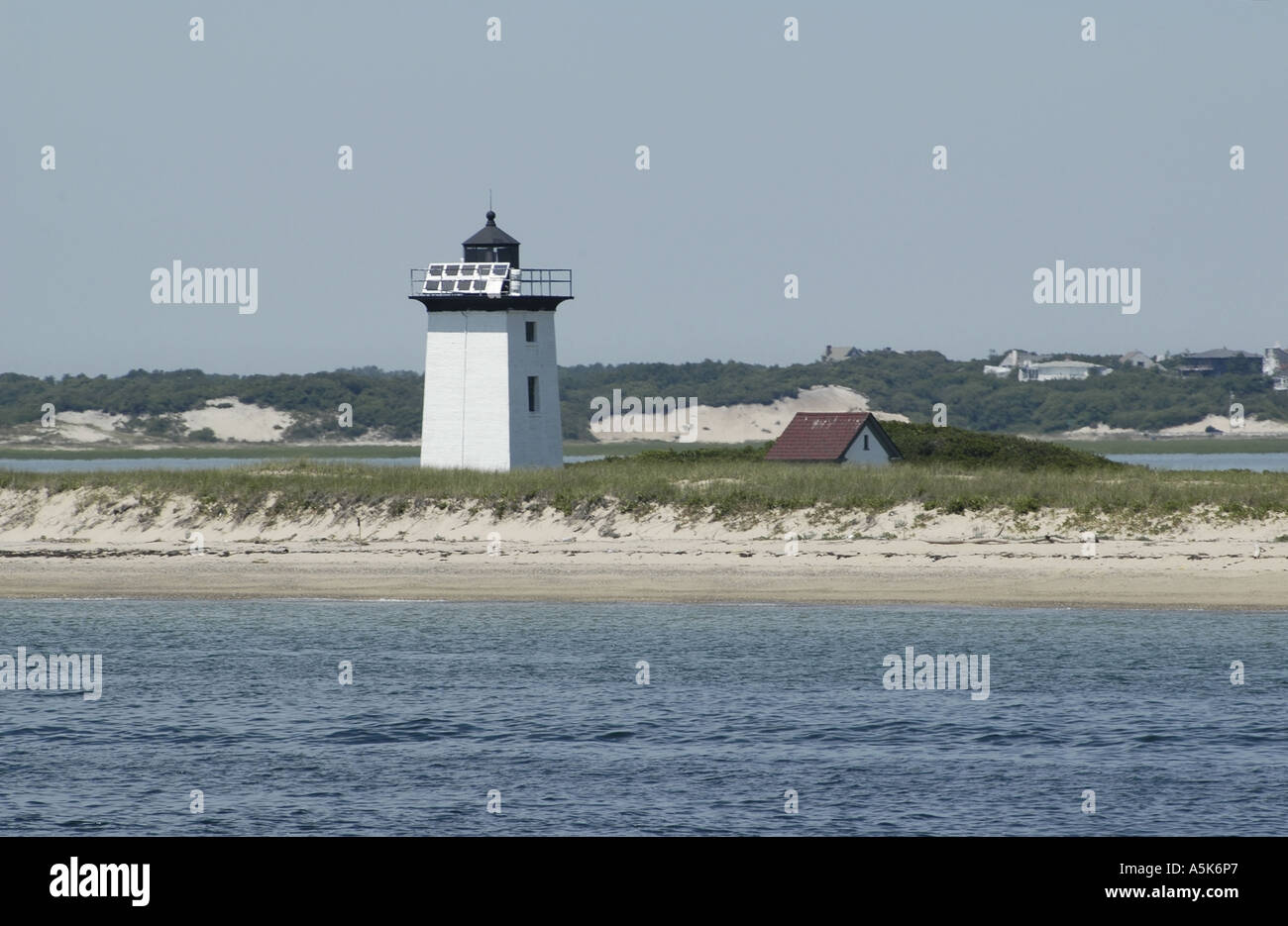 A View of Wood End Lighthouse from the Atlantic Ocean looking towards ...