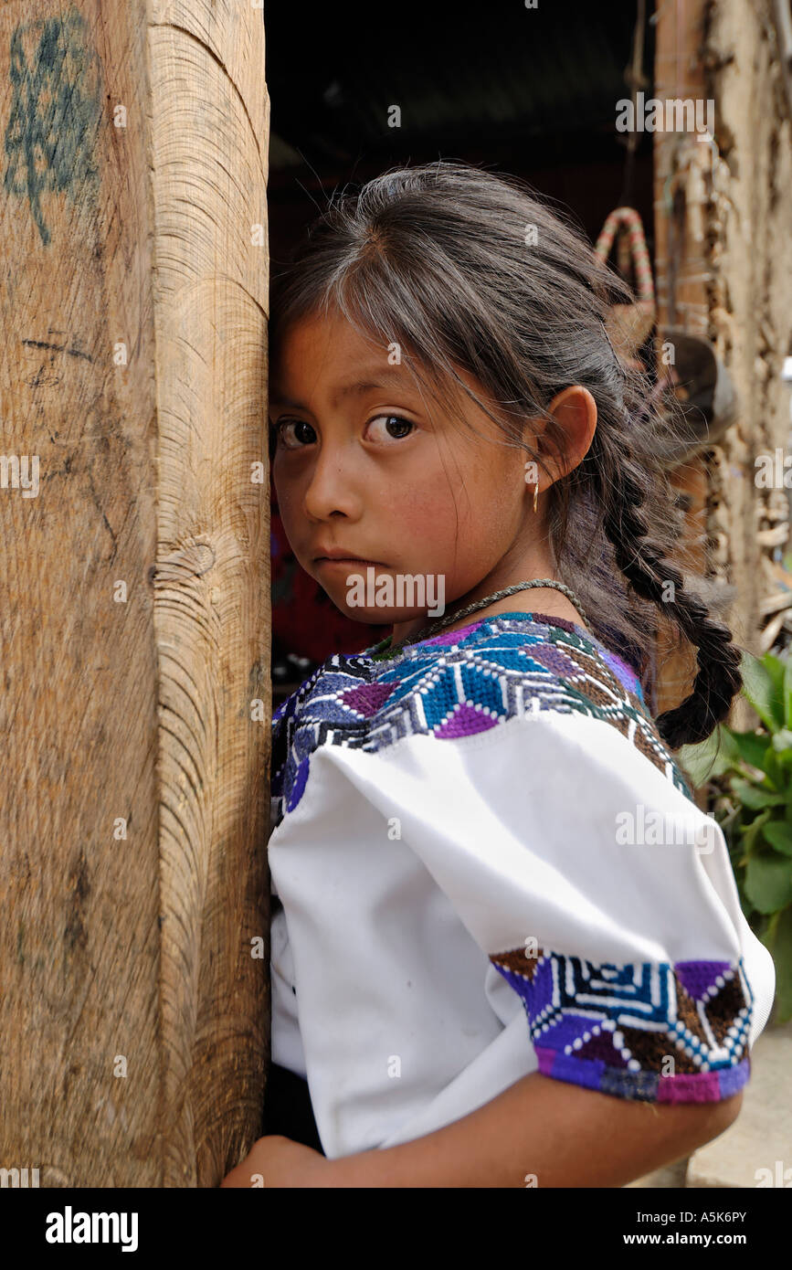 Maya girl in Chiapas, Mexico Stock Photo - Alamy