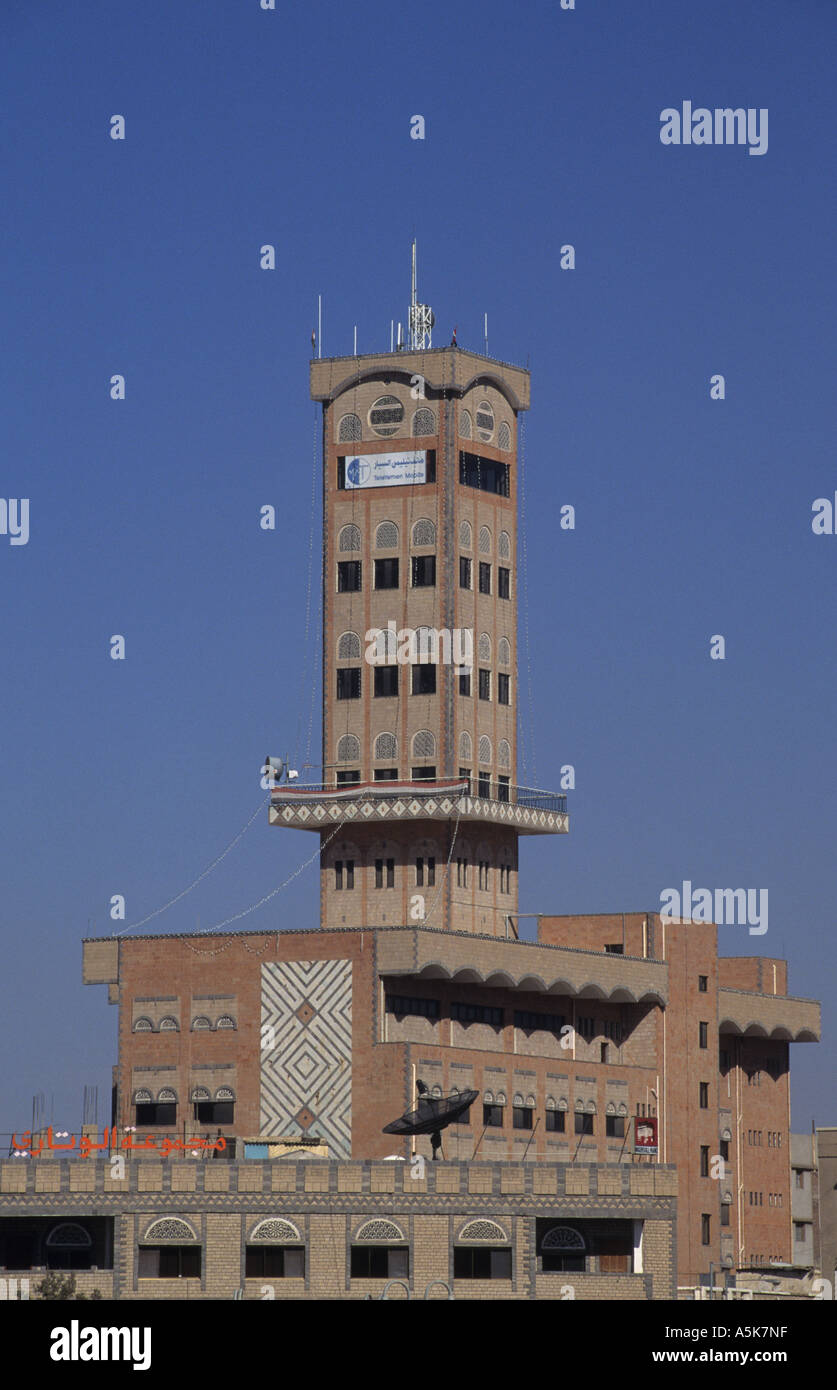 Telecommunications tower TeleYemen Mobile Sana a Republic of Yemen ...
