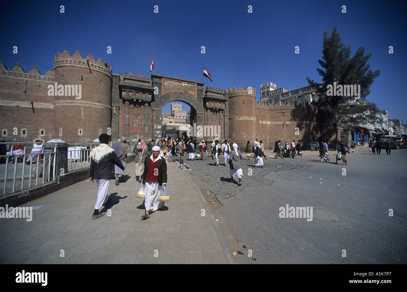 The outside of Bab Al Yemen the southern gate through the old city ...