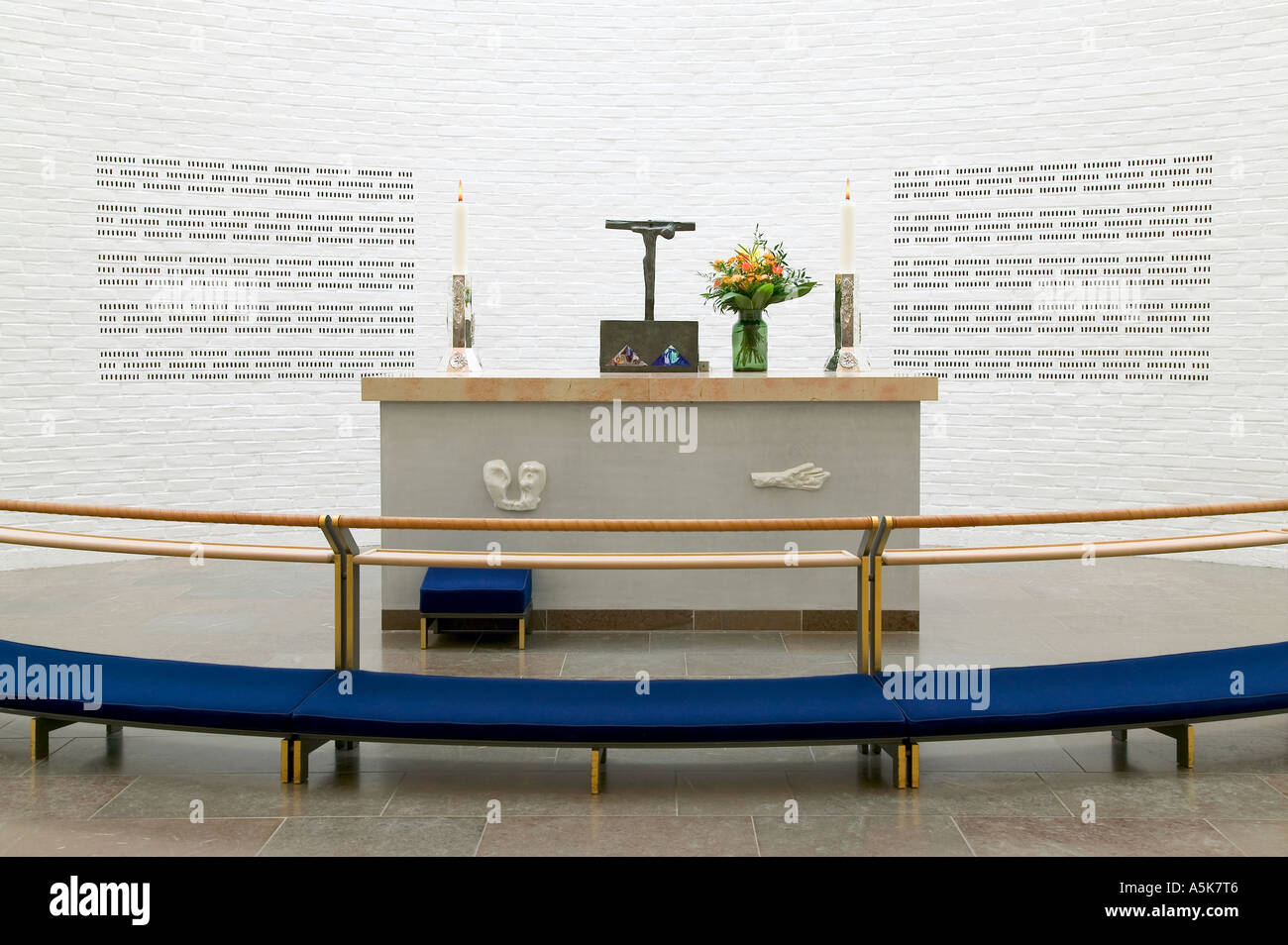 Modern church interior Stock Photo - Alamy