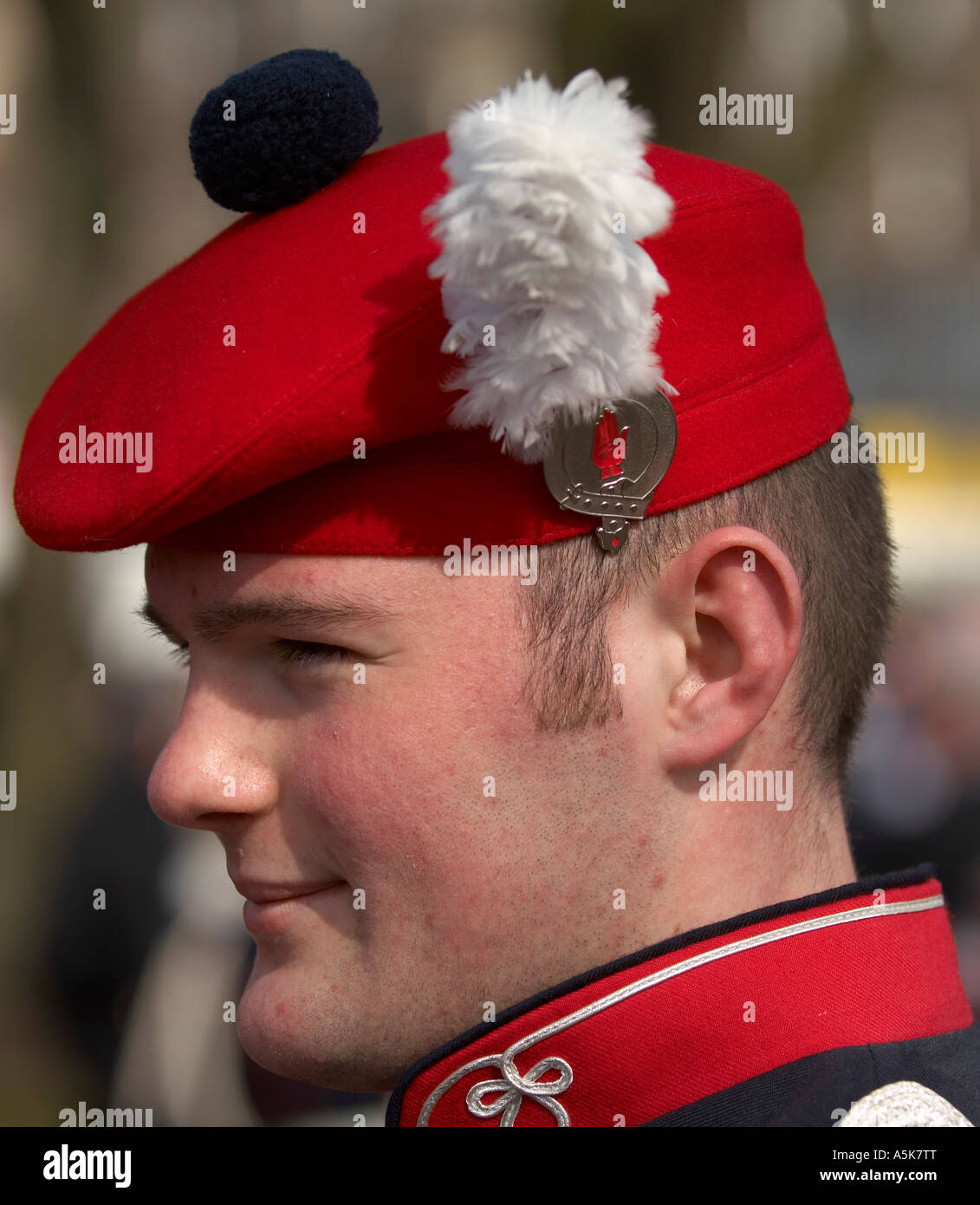 Orange order band man at parade Stock Photo - Alamy
