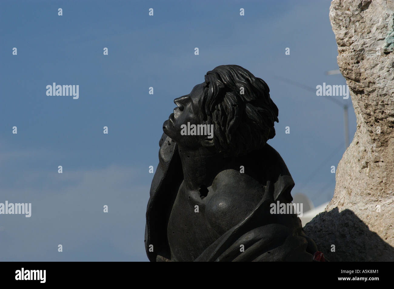 Martyrs square Beirut Lebanon Detail of the Memorial of the Statue of ...