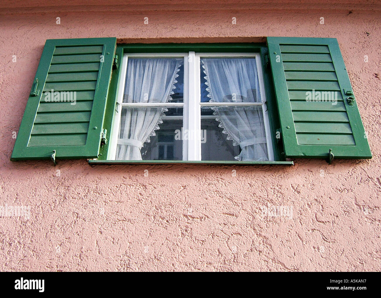 Munich, Bavaria, GER, Germany: window with green shutters Stock Photo ...