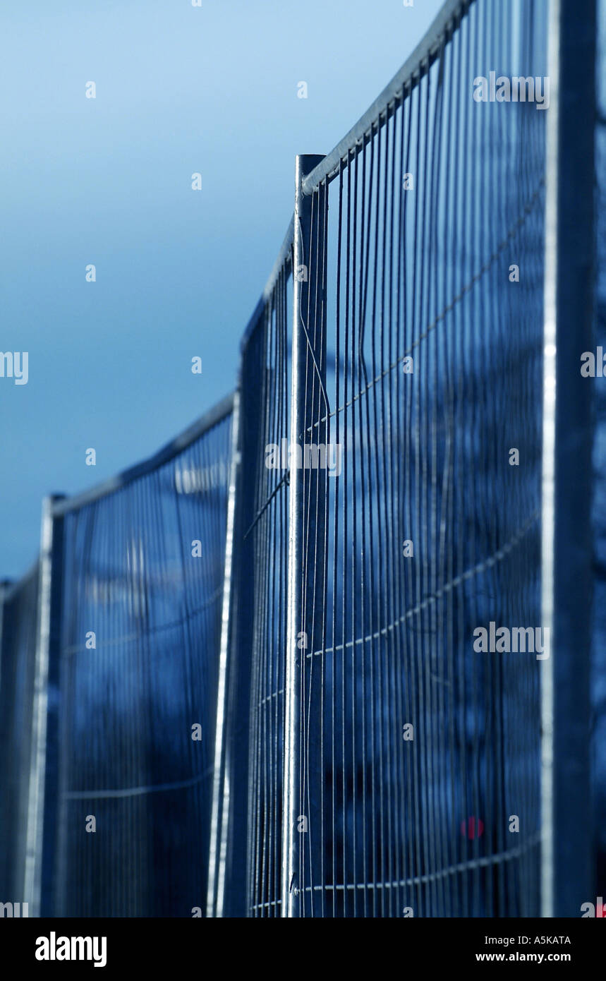 Detail of a hoarding at a building site Stock Photo - Alamy