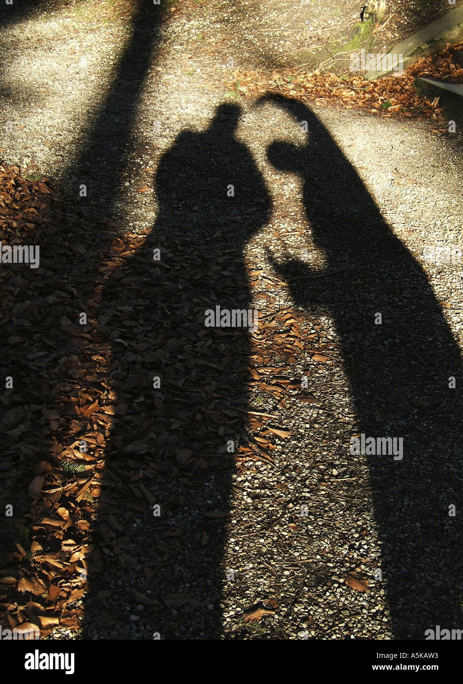 Shadow play between two people Stock Photo - Alamy