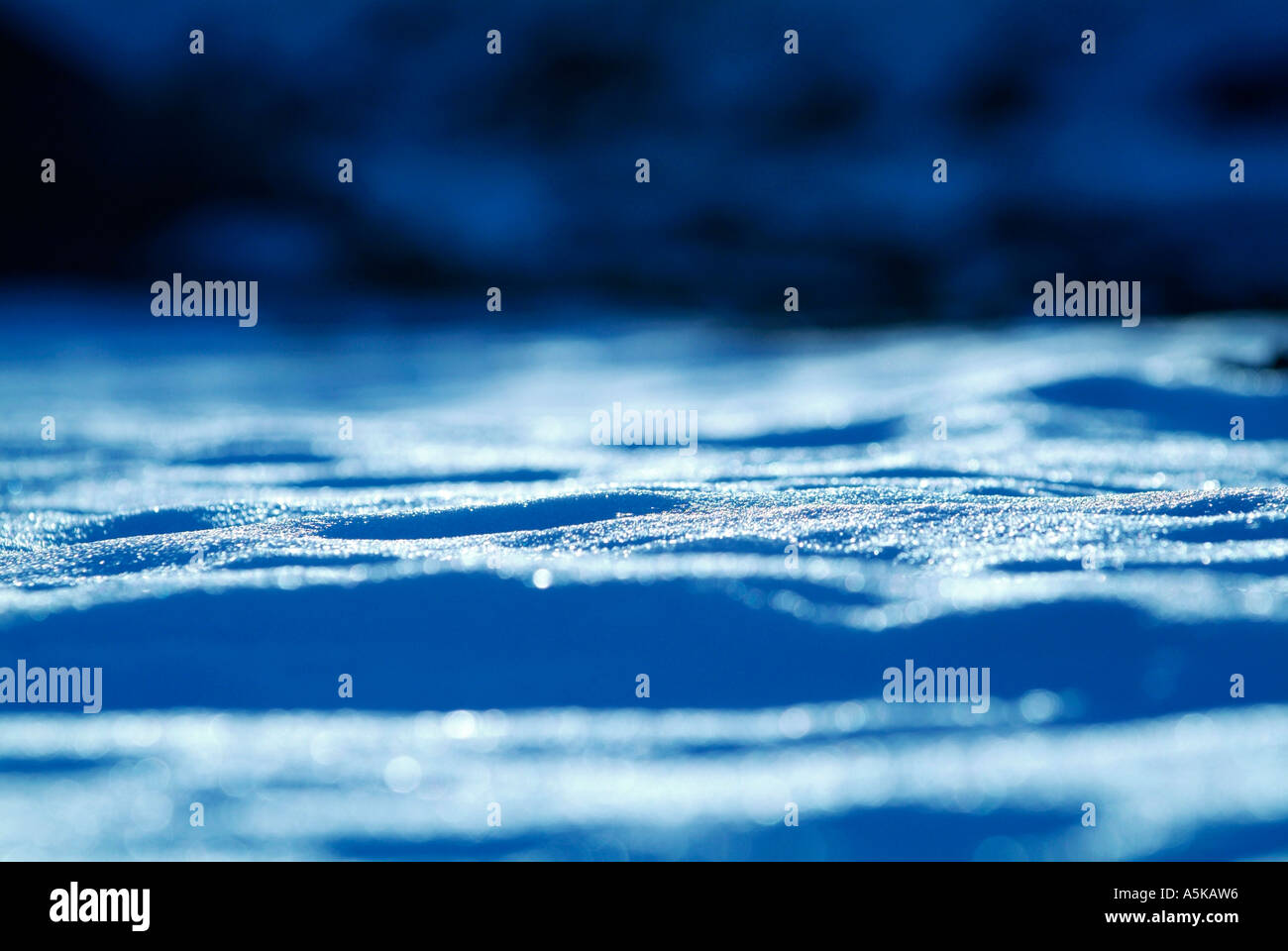 Abstract snow in blue Stock Photo - Alamy