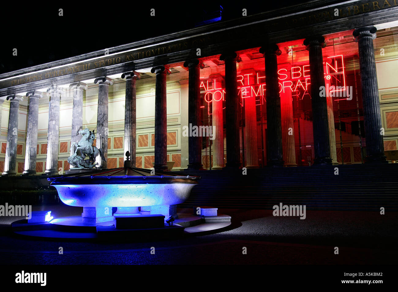 Old Museum in Berlin during the Festival of Lights Stock Photo - Alamy