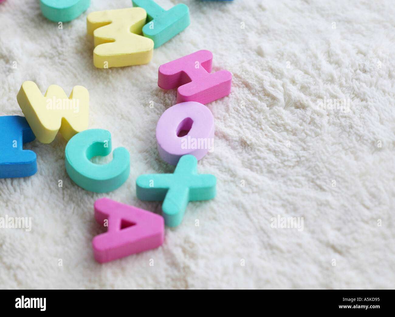 Toy numbers and alphabets Stock Photo - Alamy