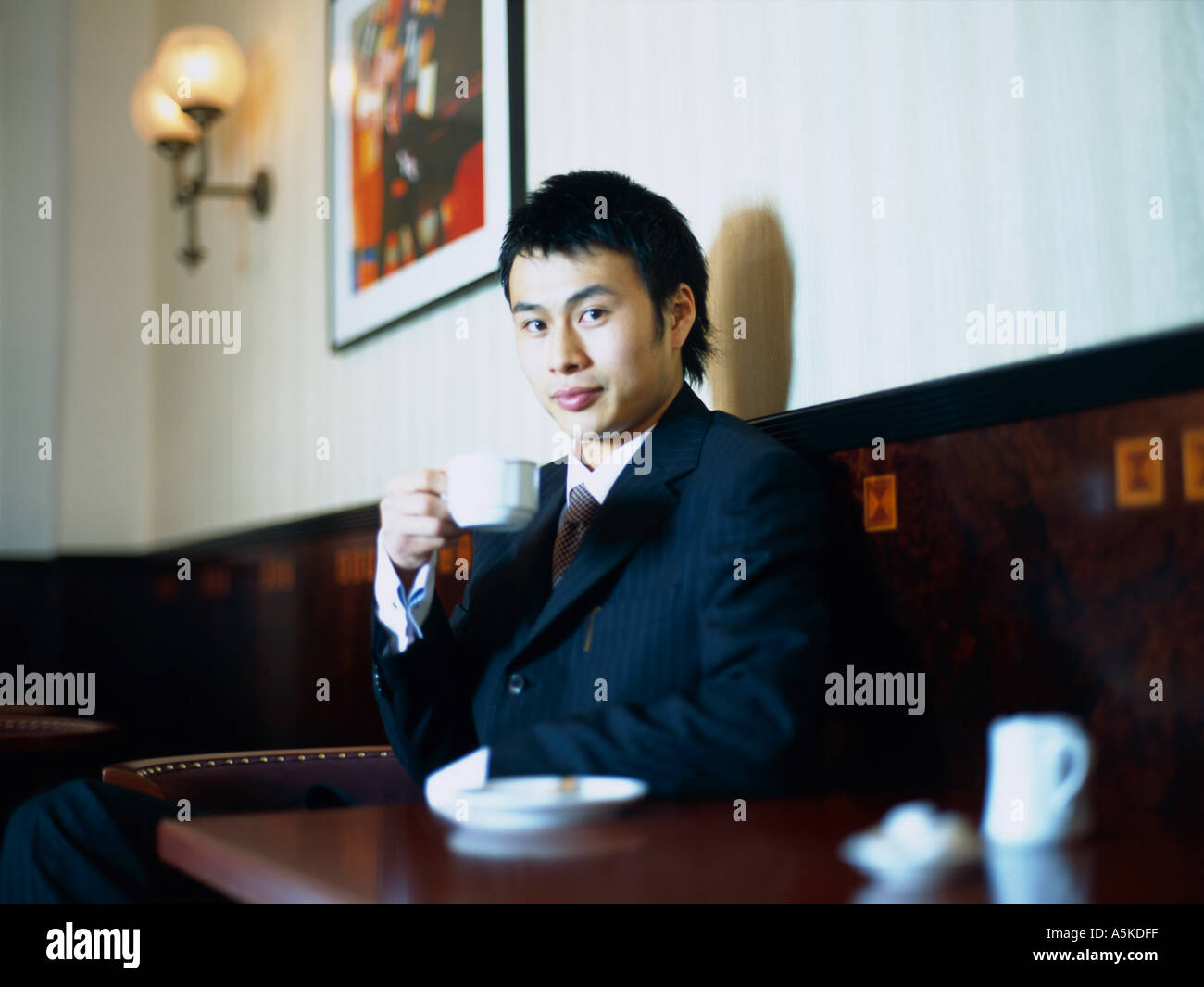 Man sipping tea hi-res stock photography and images - Alamy