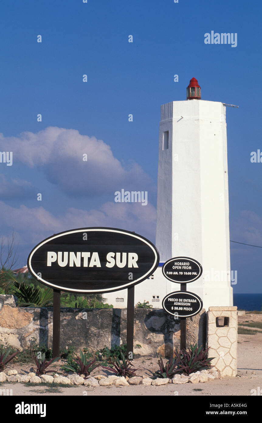 Mexico Isla Mujeres Punta Sur south point lighthouse open space copy ...