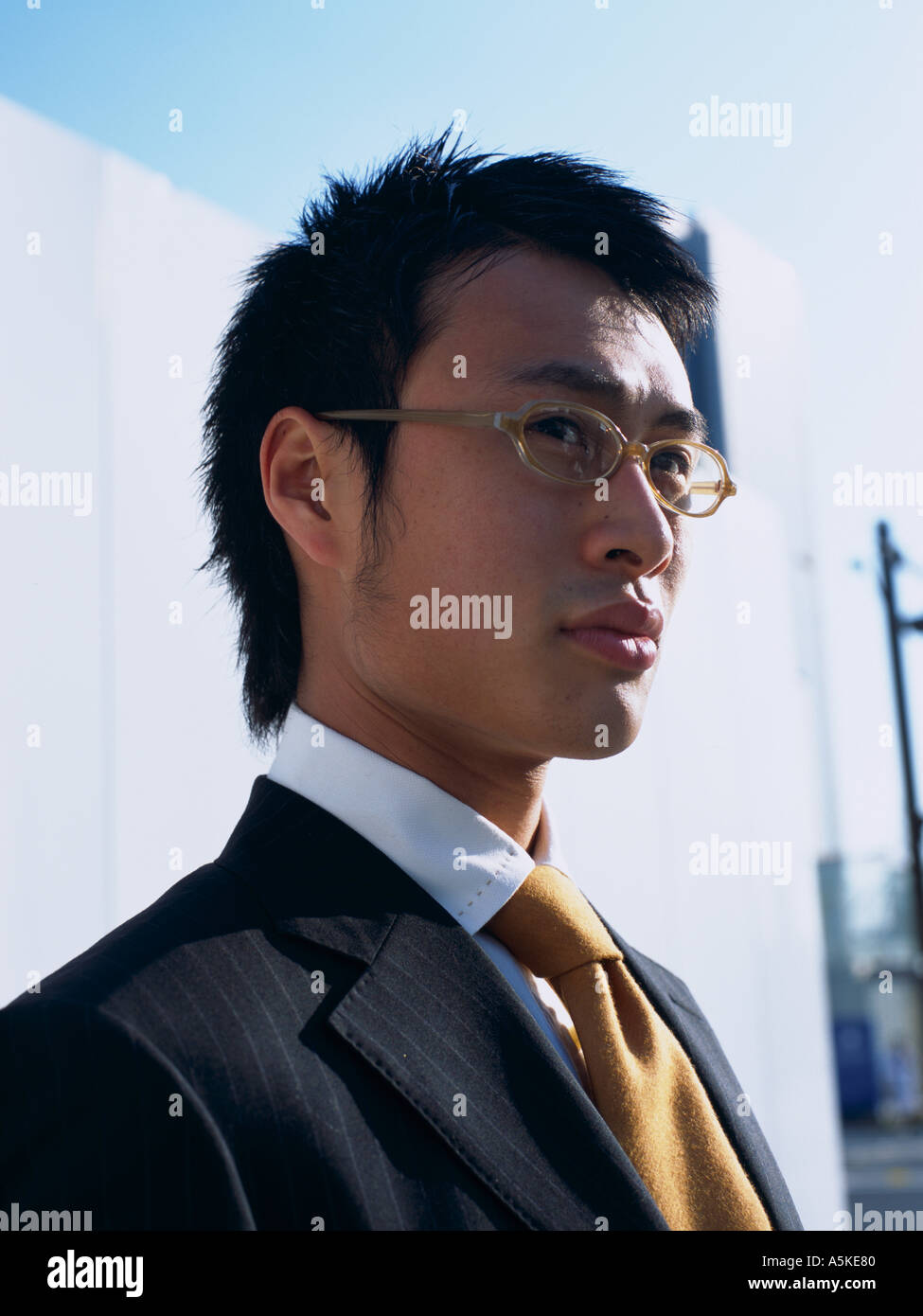 Side profile of a Asian Man Stock Photo - Alamy