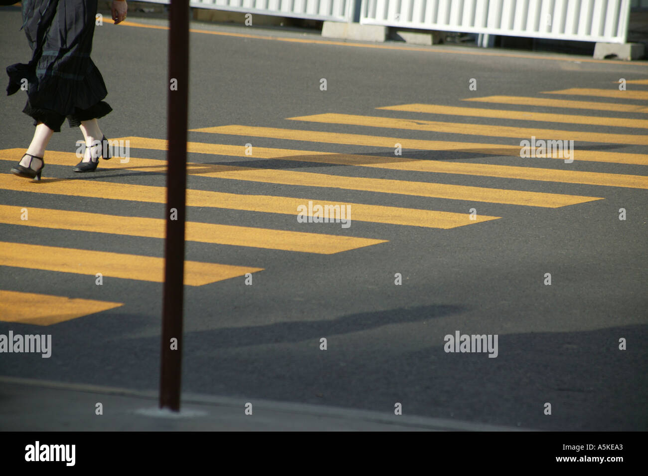 Paris road crossing Stock Photo - Alamy