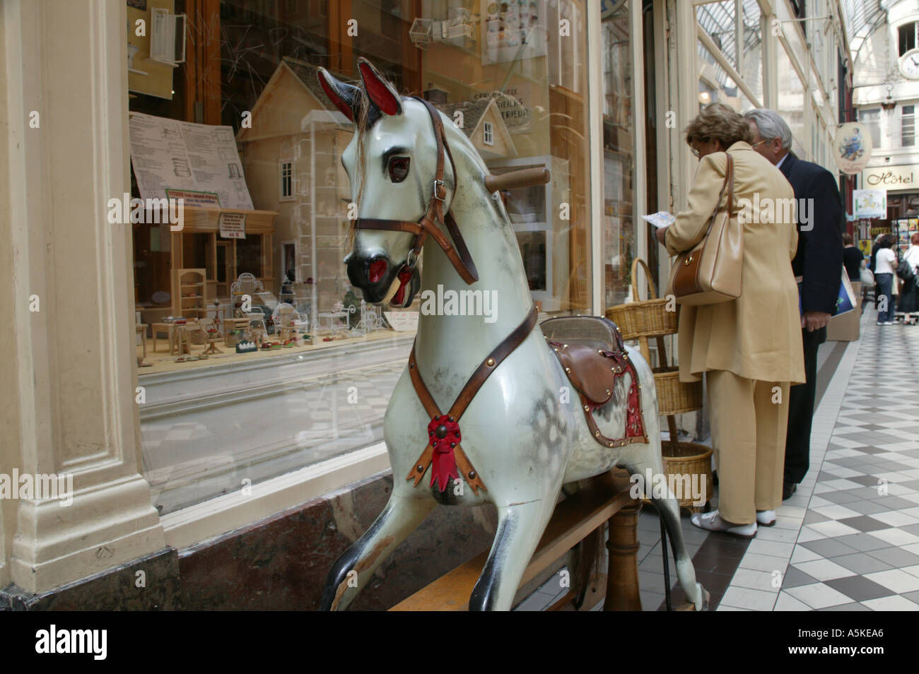 Paris rocking horse 1 Stock Photo - Alamy