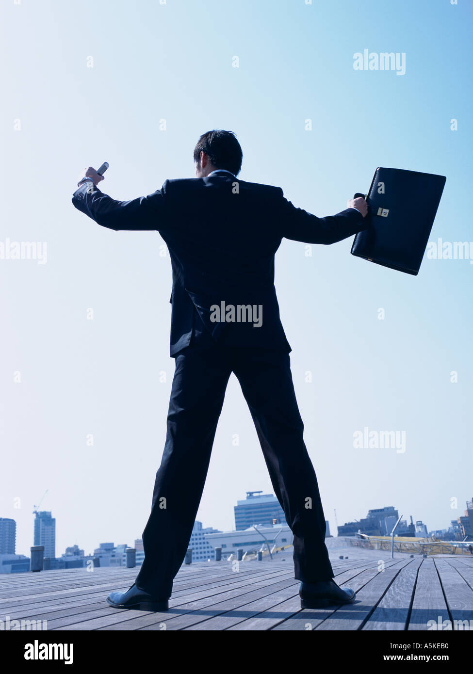 Back profile of a Businessman Stock Photo - Alamy