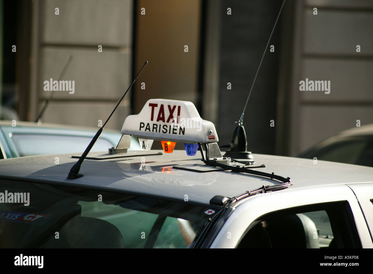 Paris taxi 1 Stock Photo - Alamy