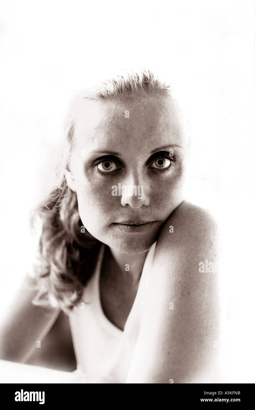 Exotic pretty woman striking eyes hi-res stock photography and images ...