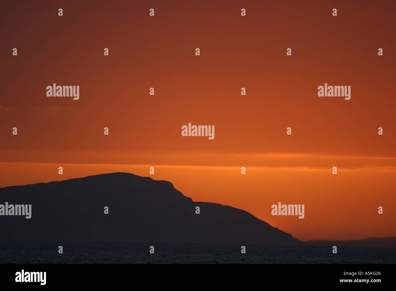 Isle of arran silhouette hi-res stock photography and images - Alamy