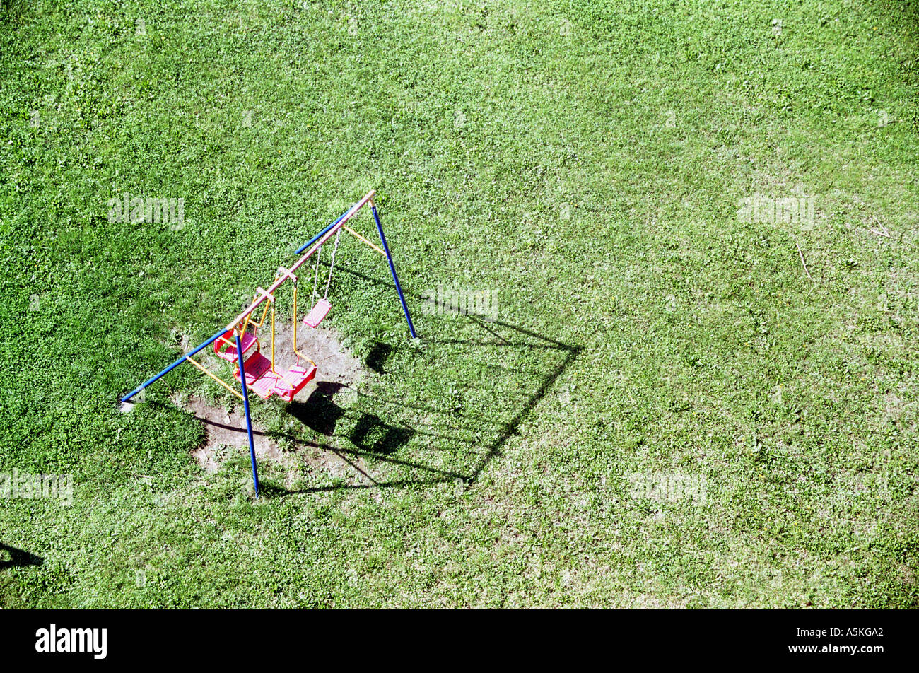 Aerial view deserted playground in hi-res stock photography and images ...