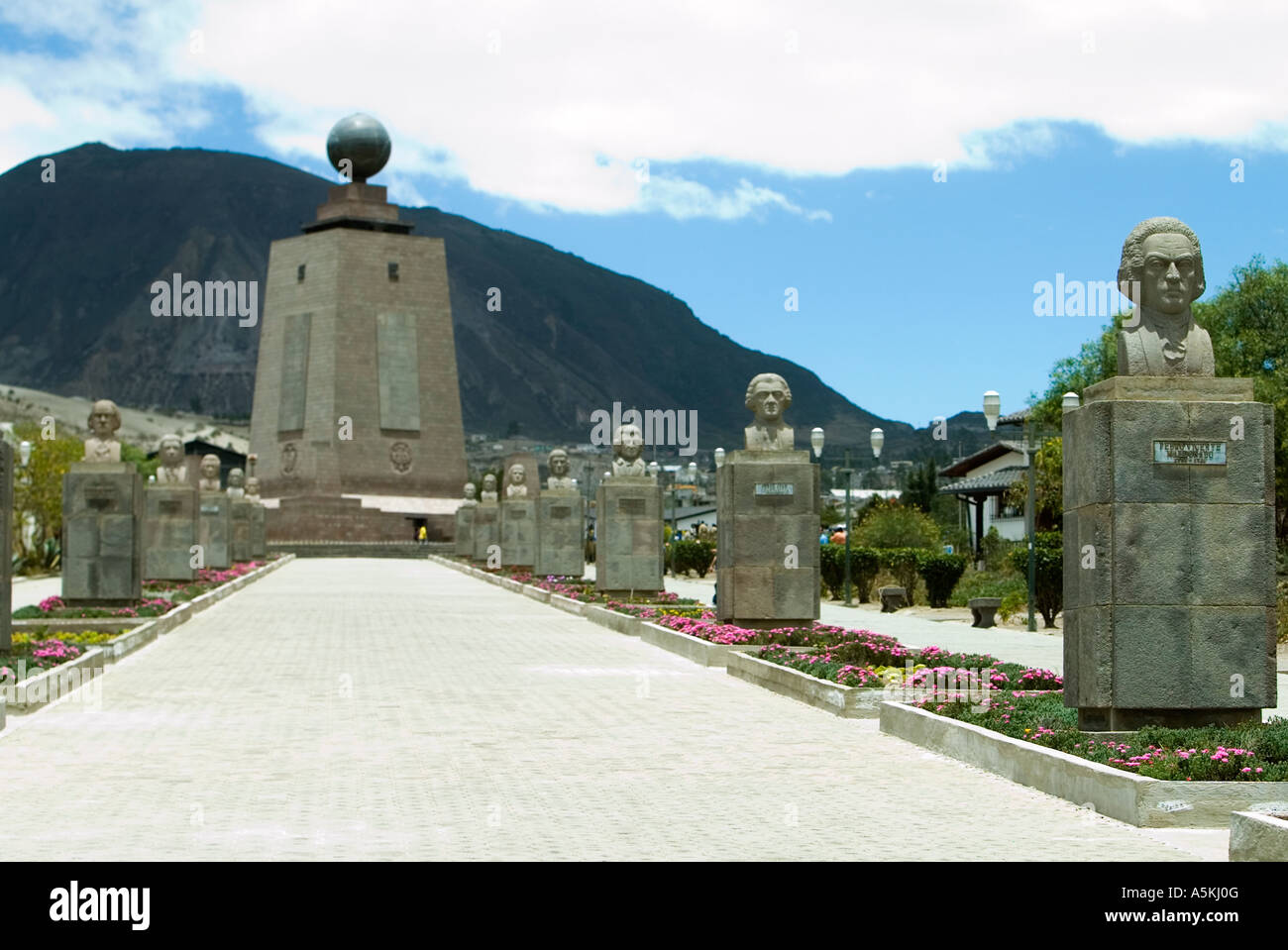 Equator monument Ecuador Stock Photo - Alamy