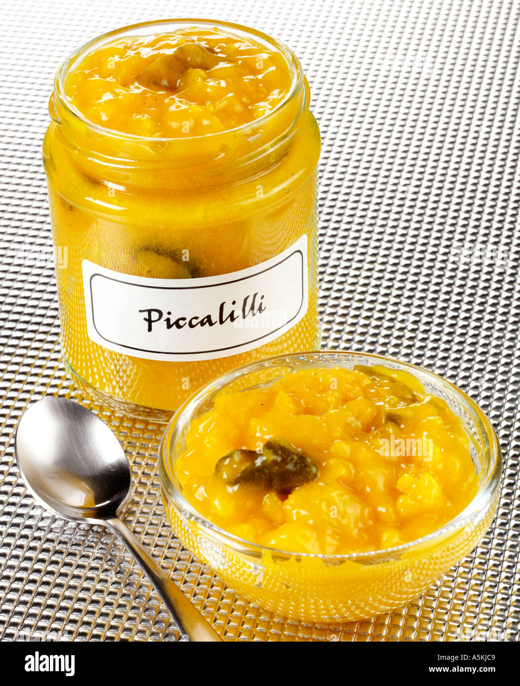 PICCALILLI WITH LABEL Stock Photo - Alamy