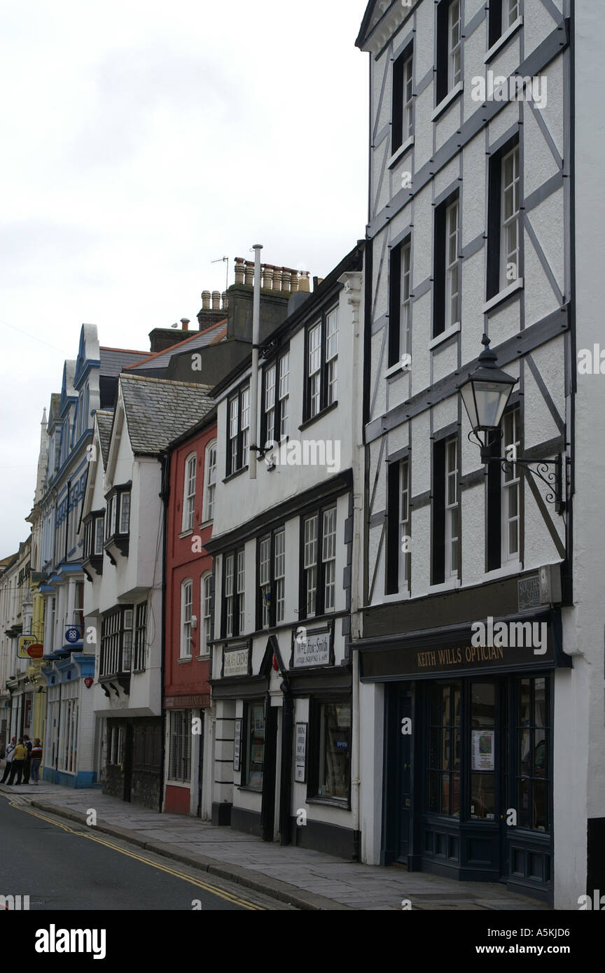 Old buildings in the Barbican Plymouth Devon England UK Great Britain ...
