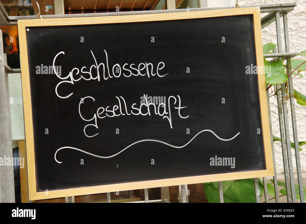 Sign "private function" coterie Stock Photo - Alamy