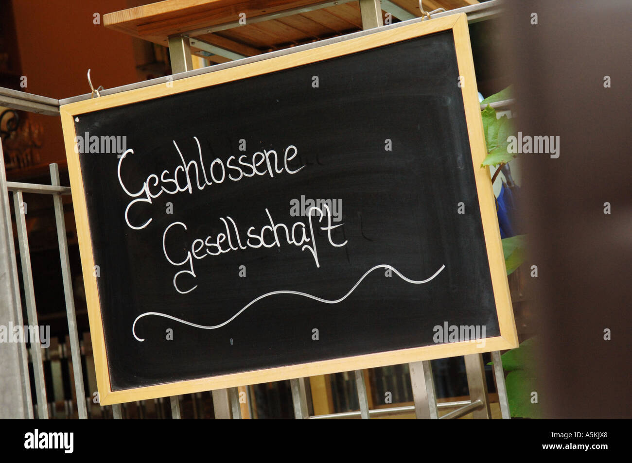 Sign "private function" coterie Stock Photo - Alamy