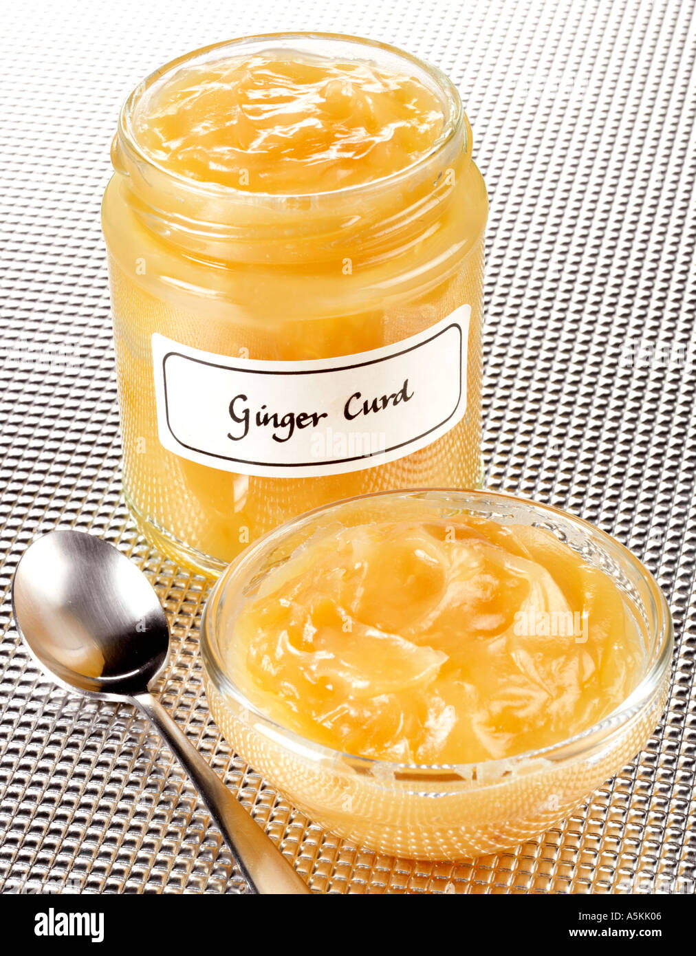 GINGER CURD WITH LABEL Stock Photo - Alamy