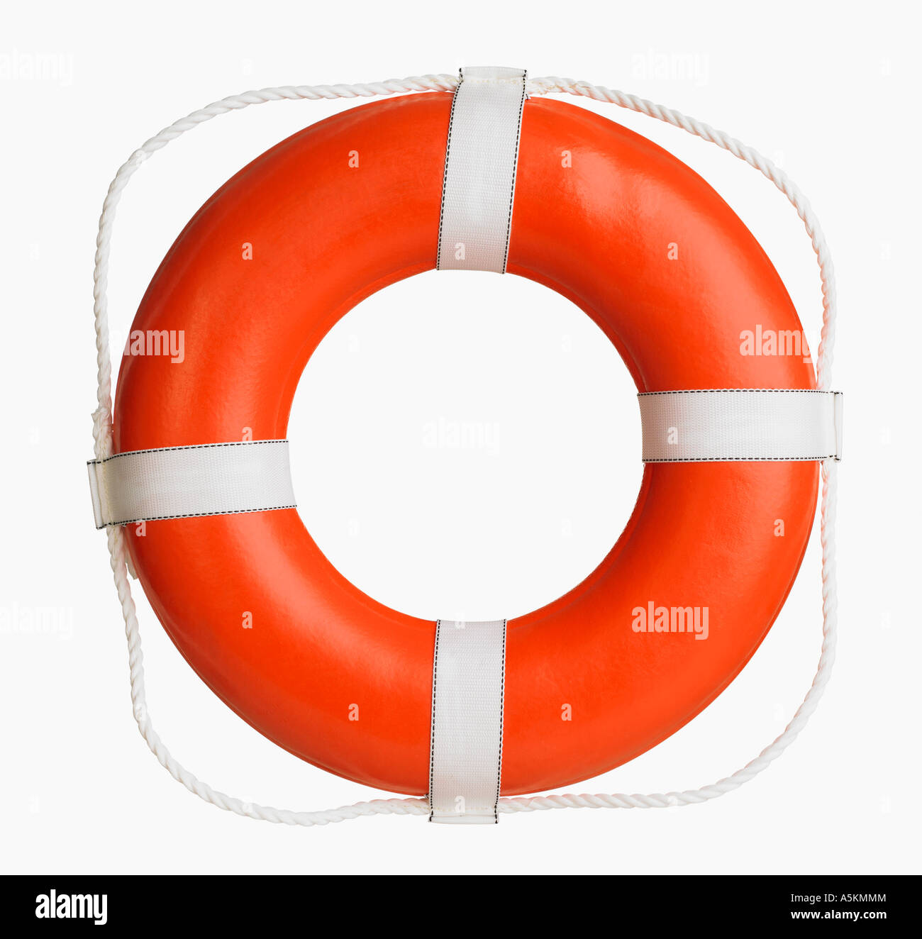 Studio shot of boat life preserver Stock Photo - Alamy
