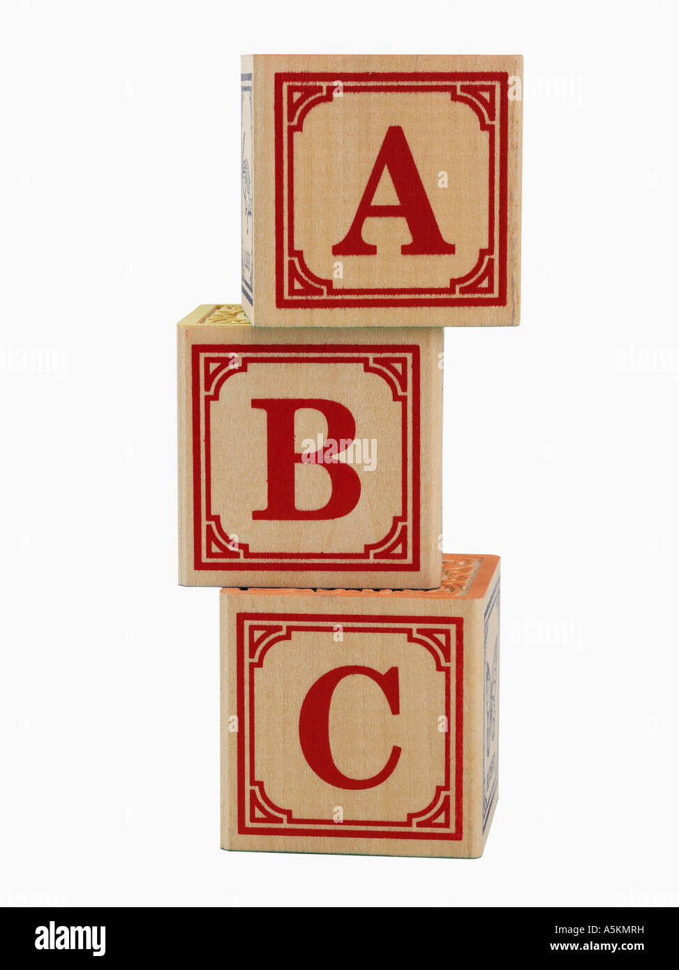Studio shot of ABC blocks Stock Photo - Alamy
