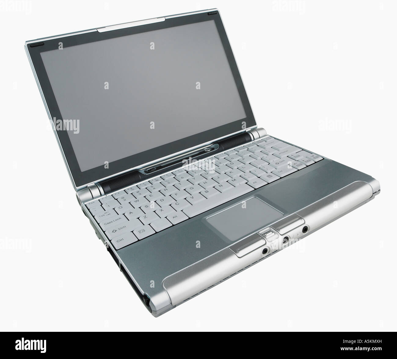 Studio shot of open laptop Stock Photo - Alamy