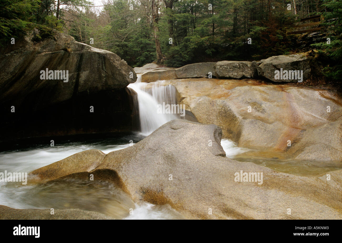 Franconia Notch State Park...The Basin viewing area Located in ...