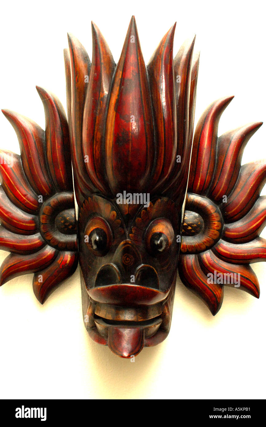 Sri Lankan Fire Mask Stock Photo - Alamy