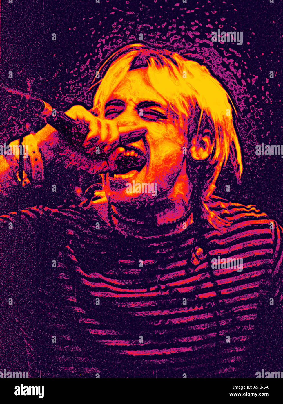 Singer with mic hi-res stock photography and images - Alamy